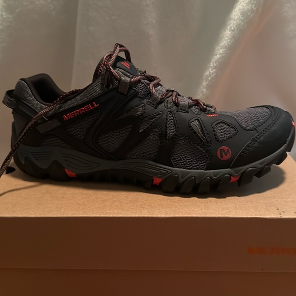 Merrell | Shoes | Merrell Nib All Out Blaze Aero Sport Black And Red ...